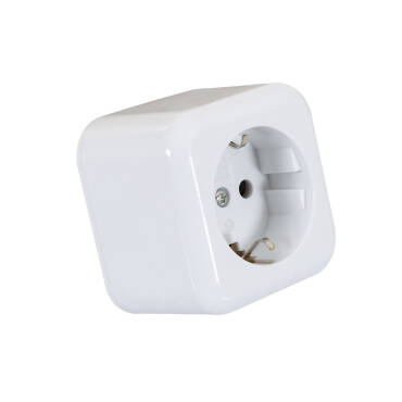 Aufputz-Steckdose Typ F Schuko - Ledkia