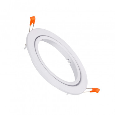 Round Recessed Directional Downlight Ring for GU10 AR111 LED Bulb Ø 120 ...