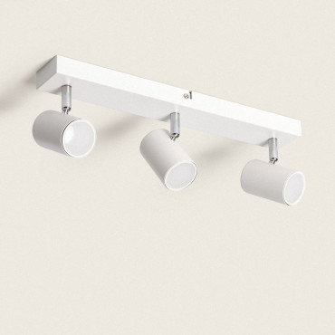 Wuedy 3 Spotlight Metal Directional Ceiling Lamp - Ledkia