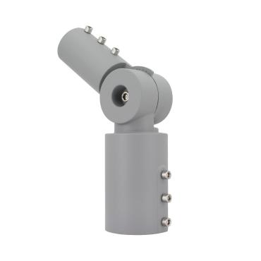 Adjustable 90º Grey Street Lighting Support Ø60 - Ledkia