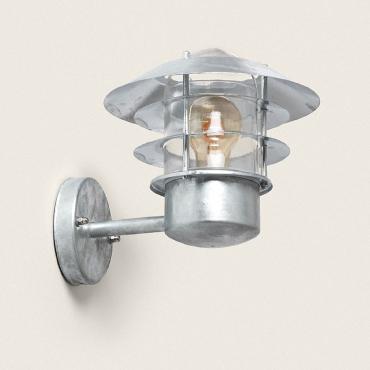 Coastal Stage Polished Steel Outdoor Wall Lamp - Ledkia