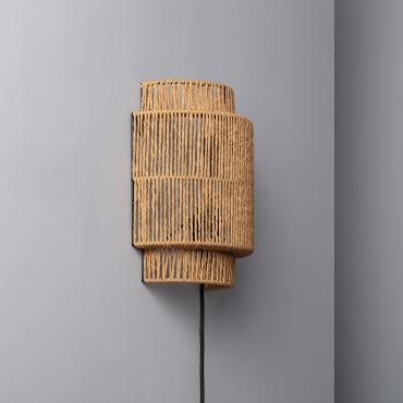 Kirito Rattan Wall Lamp ILUZZIA - Ledkia