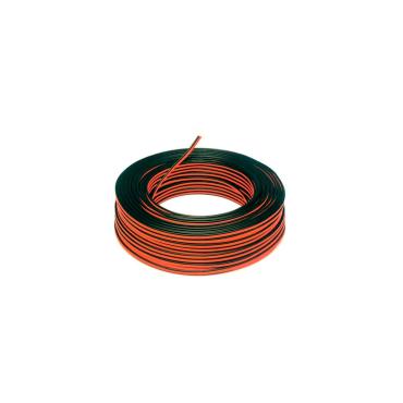 Rol 100m Platte Elektriciteitskabel 2x0,5mm² voor LED-strips Monocolor ...