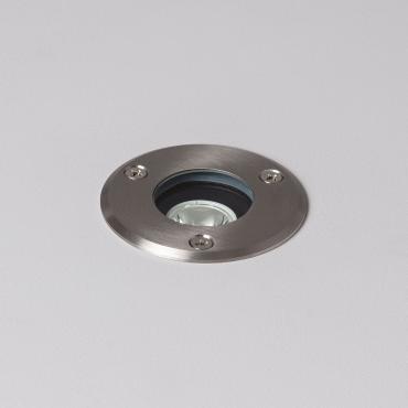 3W Stainless Steel Recessed LED Ground Spotlight - Ledkia