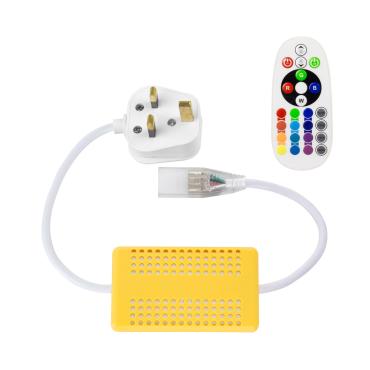 Controller for a 220V RGB LED Strip + RF Remote Control with 28 Buttons ...