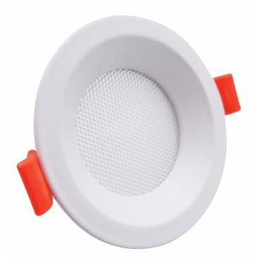 7W Round CCT Microprismatic LED Downlight LIFUD Ø 75 mm Cut-Out - Ledkia