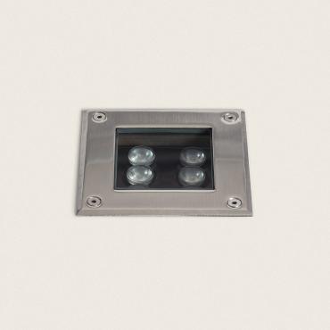 6W Utopia Outdoor Square Recessed Ground Spotlight - Ledkia