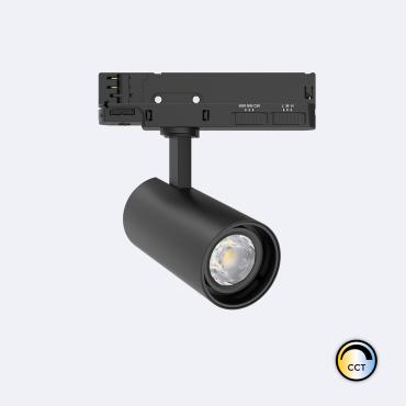Spot LED Fasano 20W CCT pour Rail Triphasé No Flicker Dimmable Noir ...