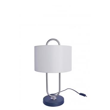 Lampe à Poser Métal et Toile Duque - Ledkia