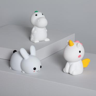 LED Dinosaur RGB Silicone Nightlight with Battery IP67 - Ledkia