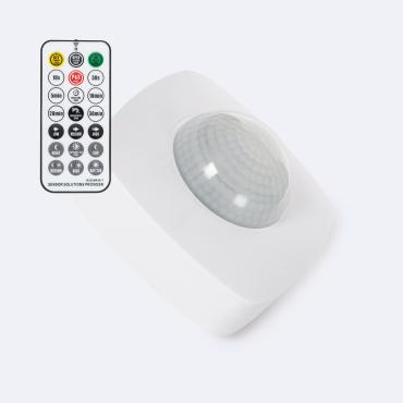 360º PIR High Sensitivity Motion Sensor IP65 With Remote Control - Ledkia