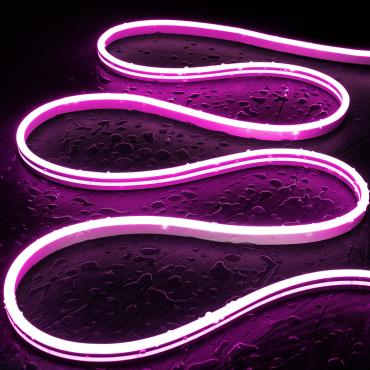 LED-Streifen Neon 48V DC 120 LED/m Rosa IP65 nach Maß Schnitt alle 5cm ...