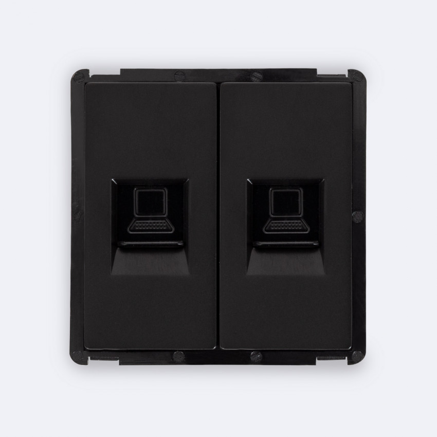 Prise Internet RJ45 Cat 6 Double Modern - Ledkia