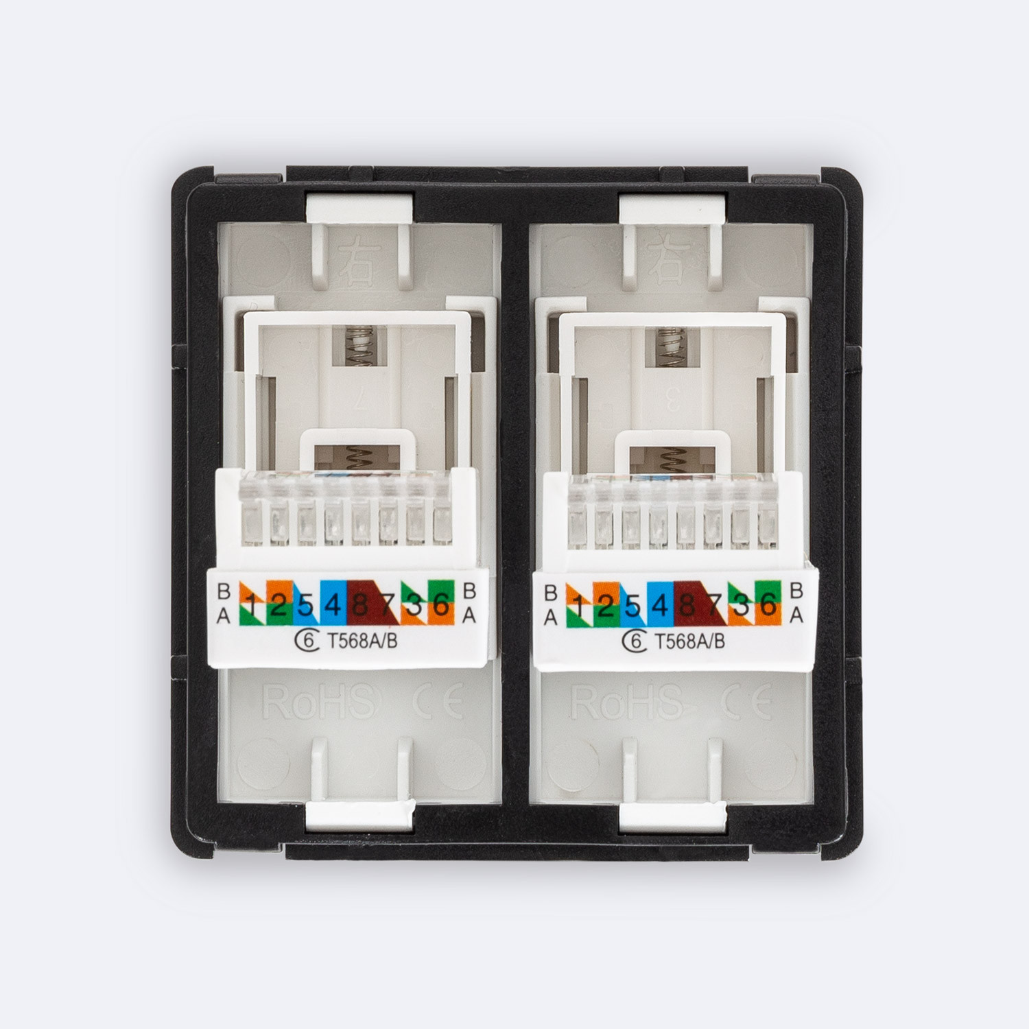 Prise Internet RJ45 Cat 6 Double Modern - Ledkia