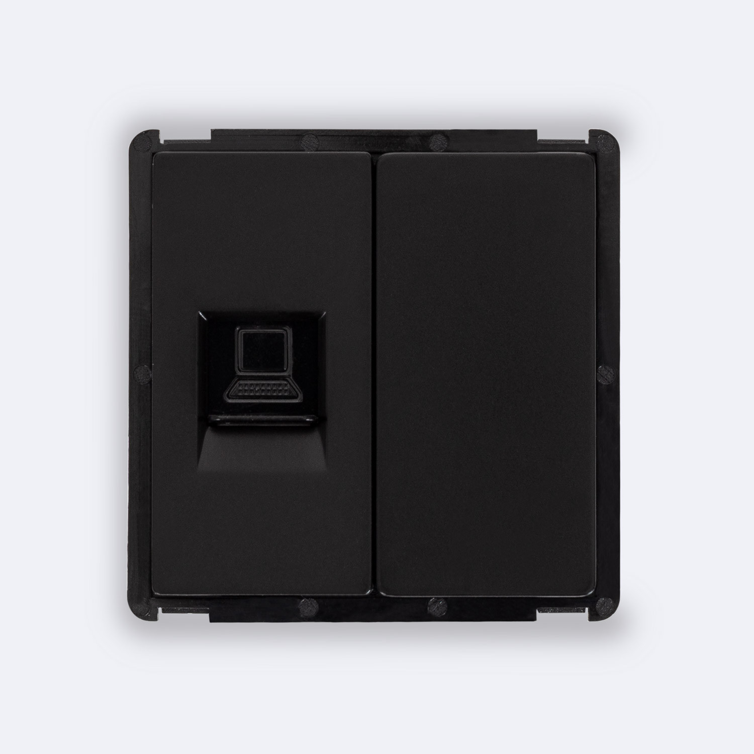 Prise Internet RJ45 CAT 6 + Capot Fermé Modern - Ledkia