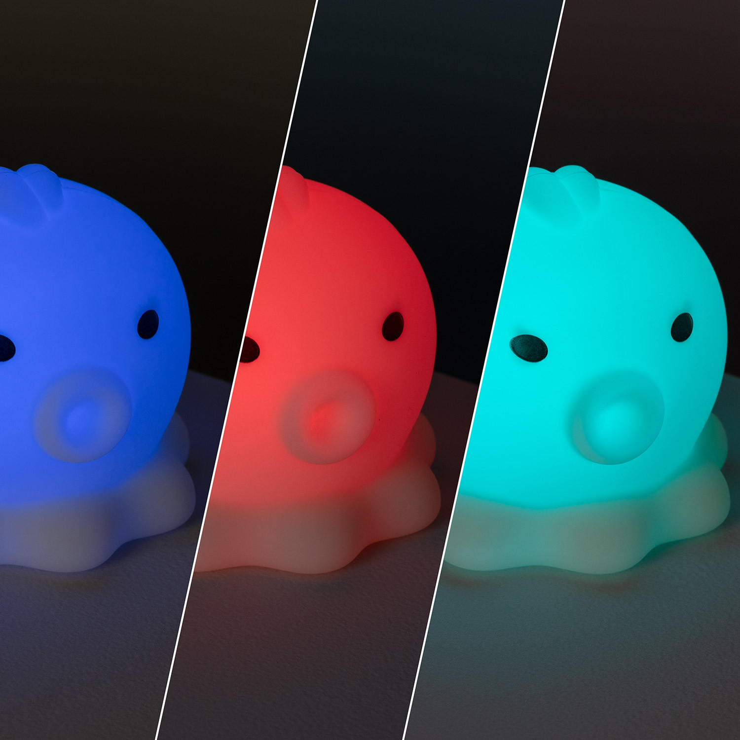 LED Octopus RGB Silicone Nightlight IP67 - Ledkia