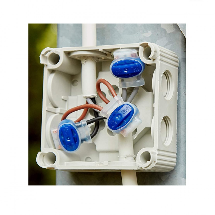 Pack of 100 Blind Splice for Cable End Connections - Ledkia