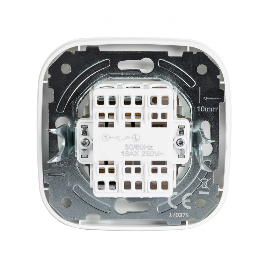Classic Round Single Push Button Switch - Ledkia